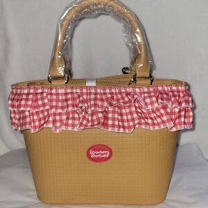 Bags | Strawberry Shortcake Gingham Basket Crossbody Bag | Poshmark